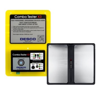 Thiết bị kiểm tra giày, vòng đeo tay chống tĩnh điện Desco COMBO X3 KIT ...