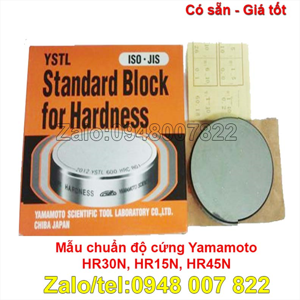 Mẫu chuẩn độ cứng Yamamoto HR30N, HR15N, HR45N| Chính Hãng