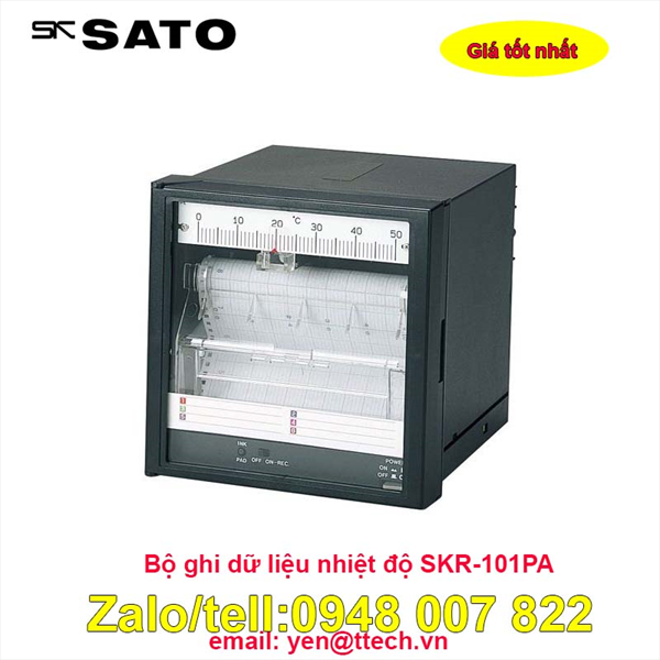Bộ ghi giữ liệu, bộ ghi nhiệt độ Sato SKR-101P
